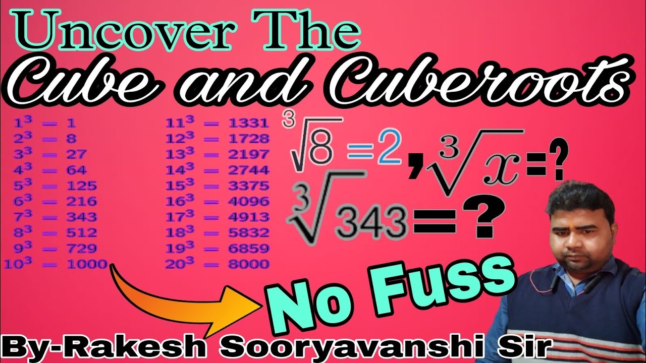 Cube And Cube Roots Cube And Cube Roots By Rakesh Sir Youtube