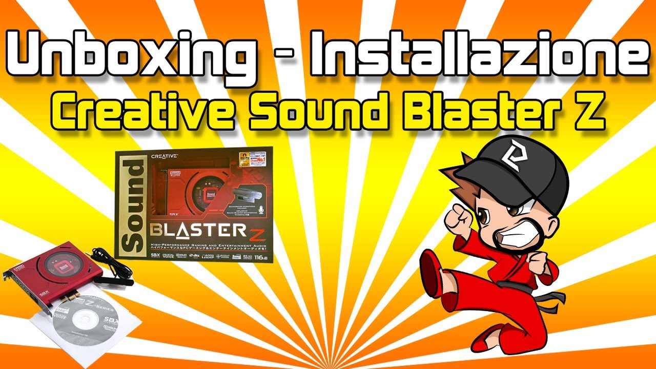 Unboxing & Installazione Creative Sound Blaster Z - YouTube