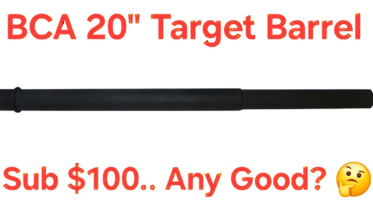 Bear Creek 20" Target Barrel.. Precision Testing!! - YouTube