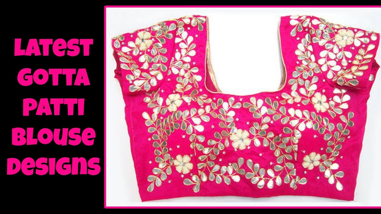 Gotta Patti Blouse Designs - YouTube