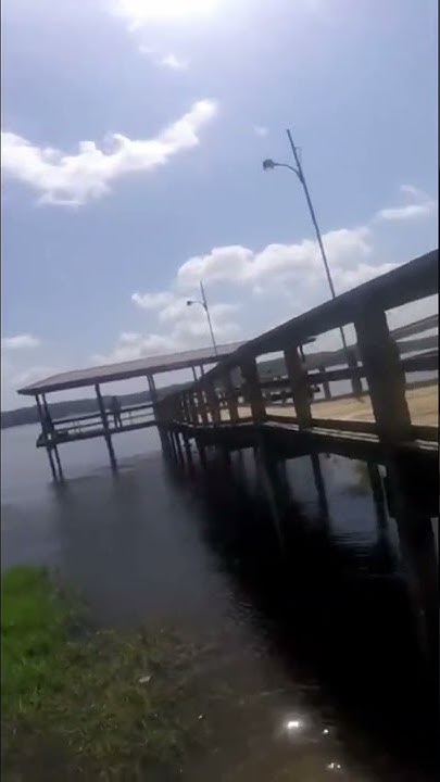 Big Bass Caught Off The dock - YouTube