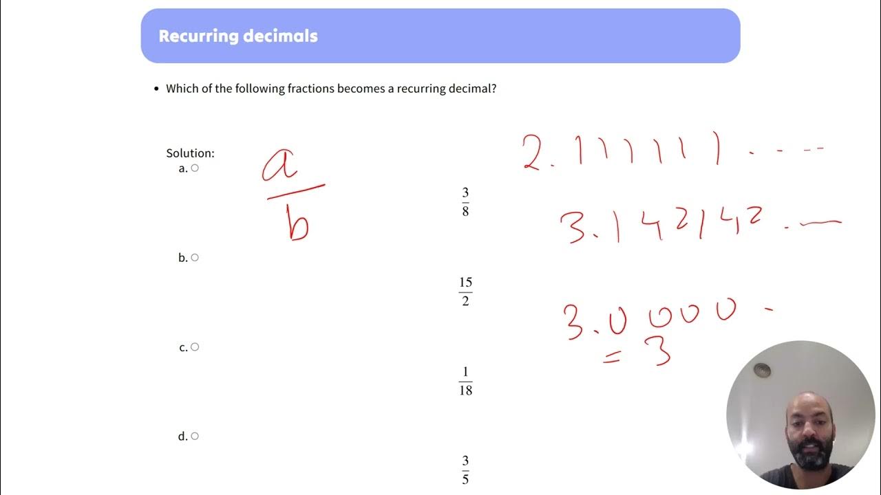 Mathpractice.xyz explainer: Recurring decimals - YouTube