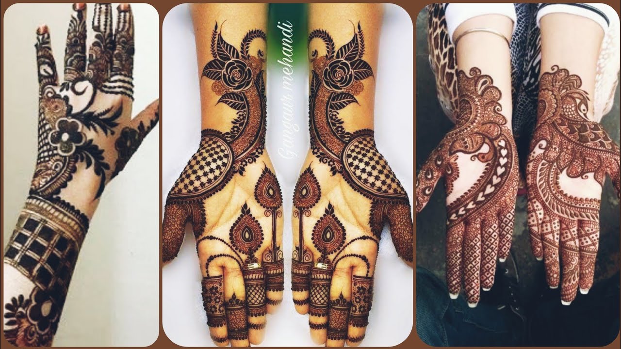 new latest collection of front and back mehndi/Hina design for eid ...