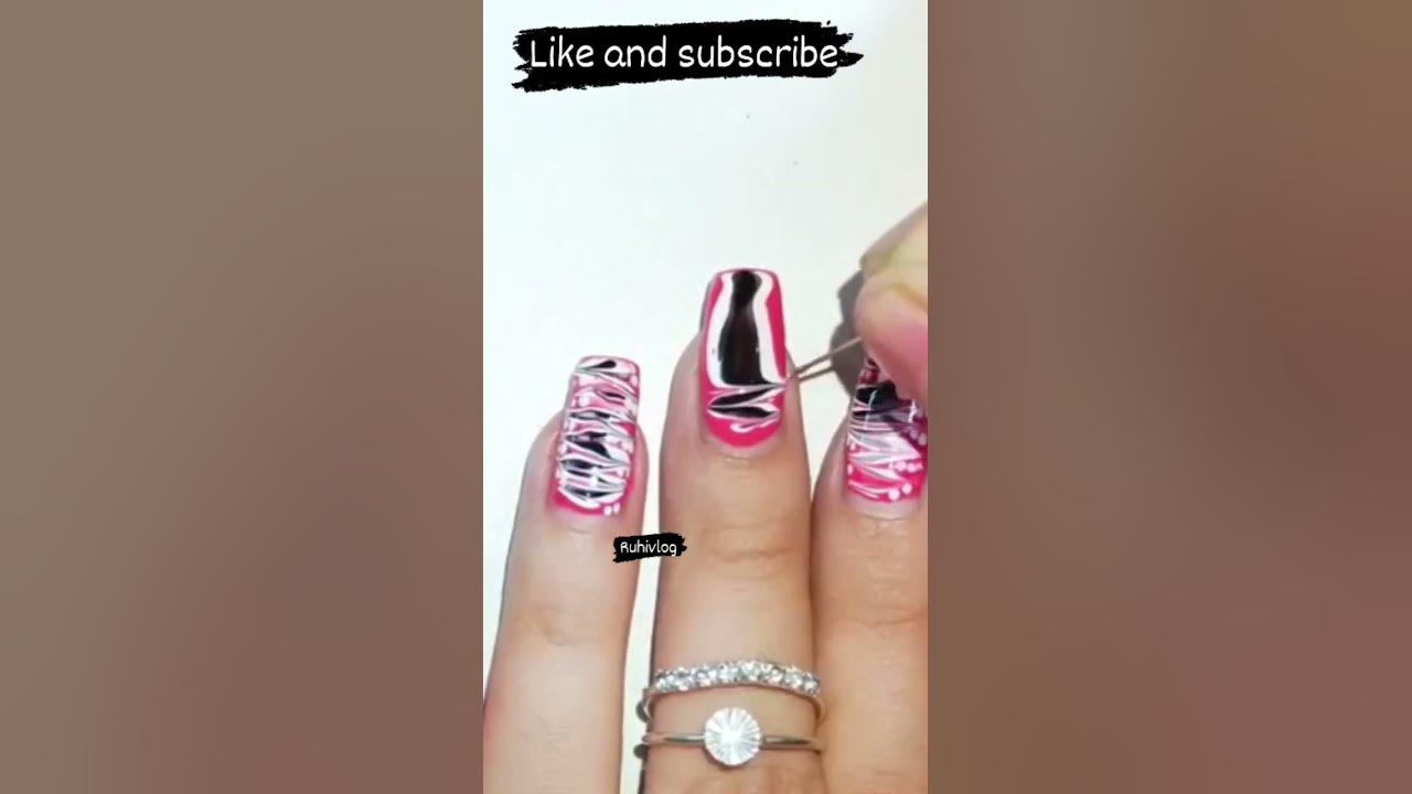 Easy Nail Art Home Simple Youtube