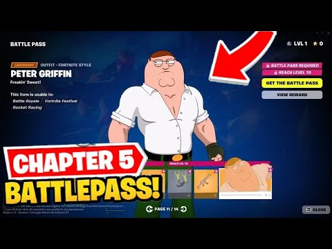 *NEW* Fortnite CHAPTER 5 Battle Pass! (Peter Griffin + More ...