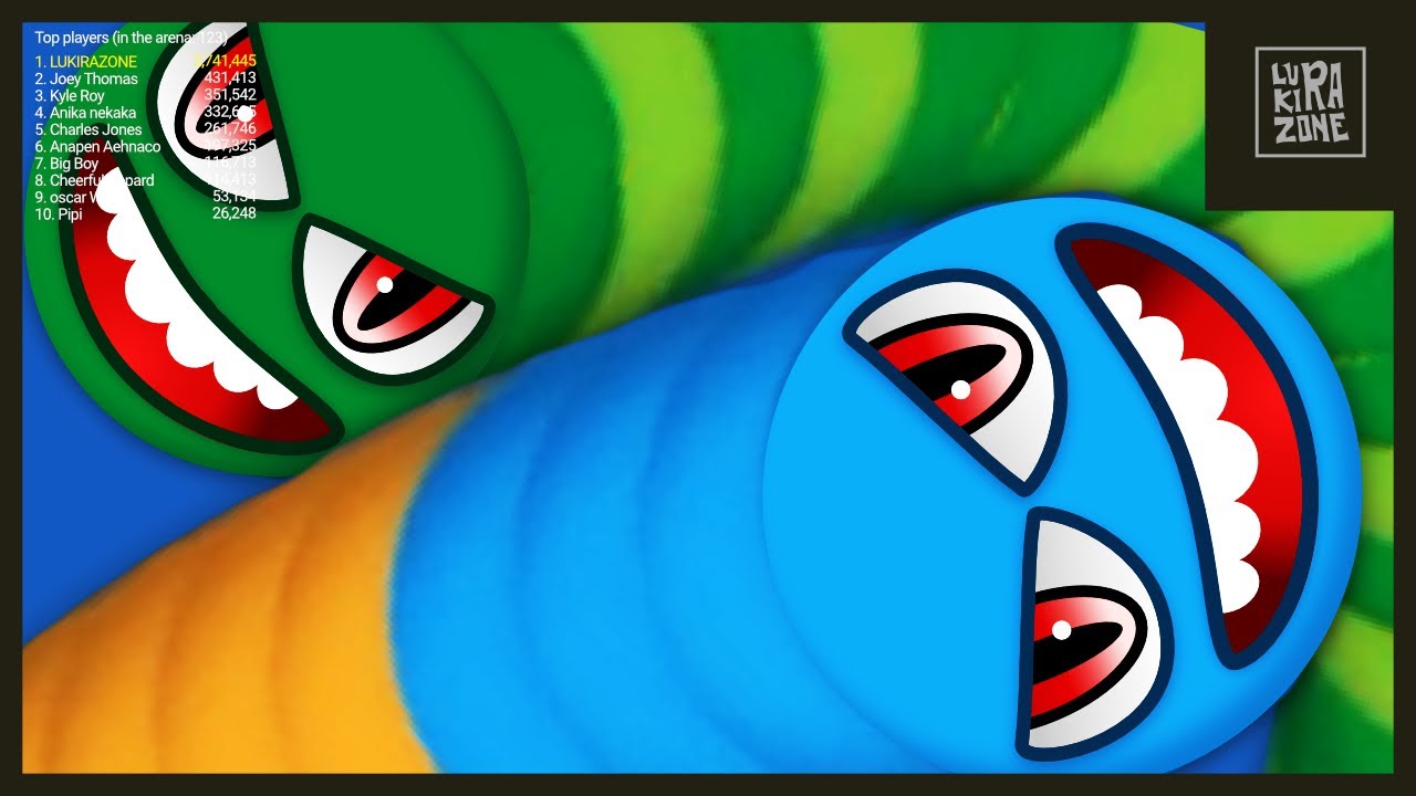 WORMS ZONE epic Gameplay Top 1 | video #047 | slitherio wormate biggest snake io🐍 game ...