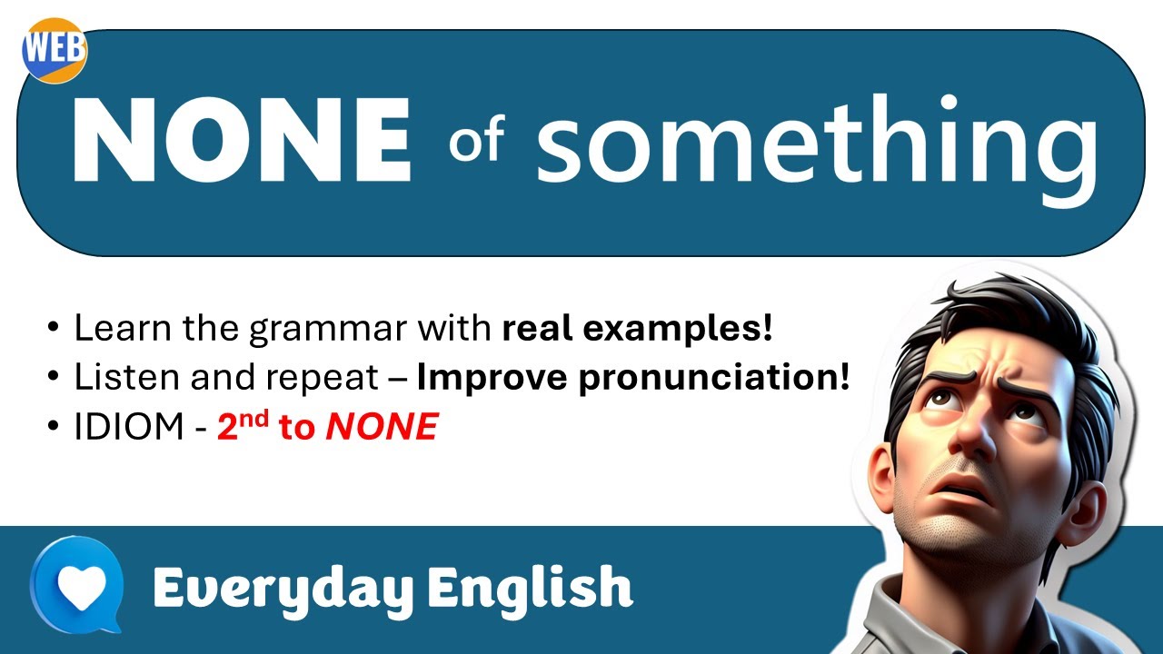 🌎Master this English grammar - None of (something) - YouTube