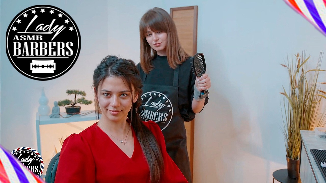 ASMR Massage by Barber Lady Dana (Compilation) - YouTube