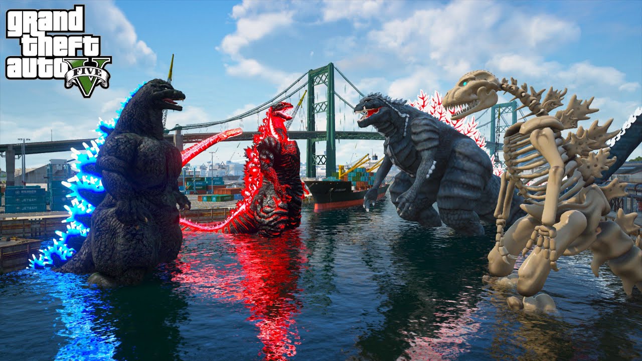 Heisei Godzilla, Shin Godzilla vs Godzilla Ulitma, Skeleton Godzilla ...