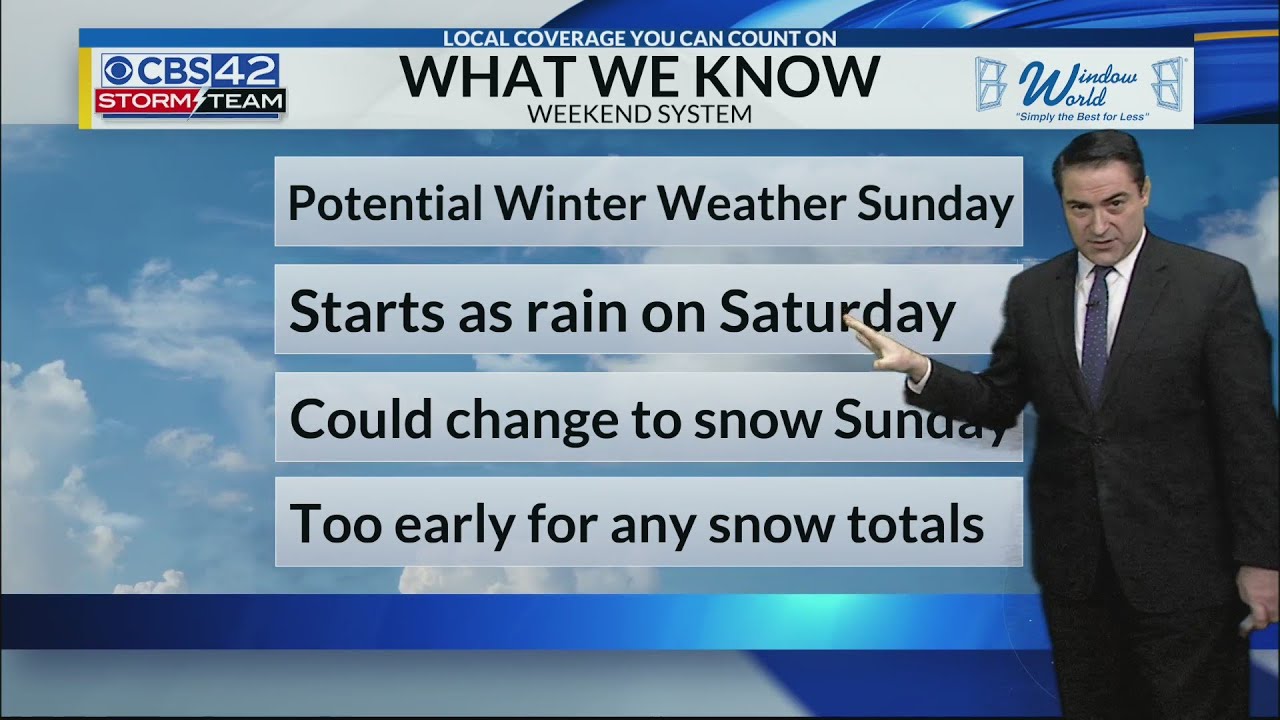 CBS 42 News @ Noon Weather | 1/12/22 - YouTube