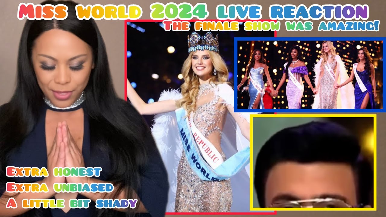 LIVE REACTION : Miss World 2024 Finale Show | Male host’s wig is the ...
