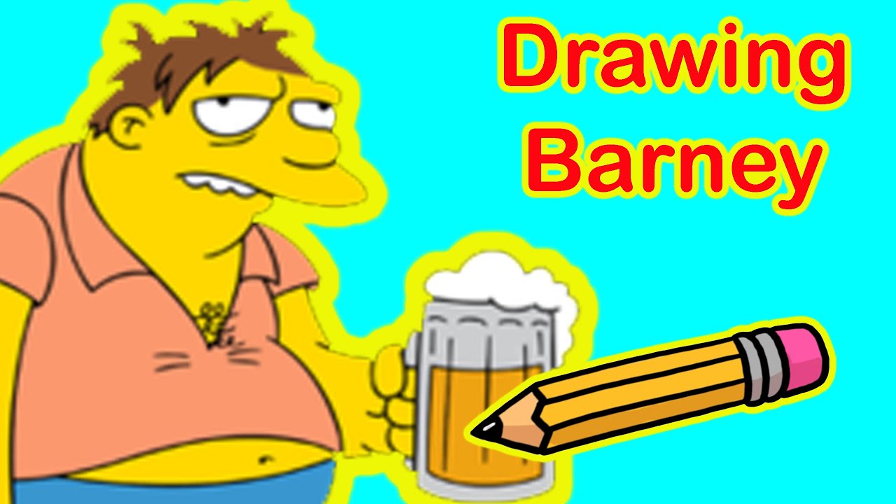 How To Draw Barney Gumble from the Simpsons- Step by Step | Drawing for ...