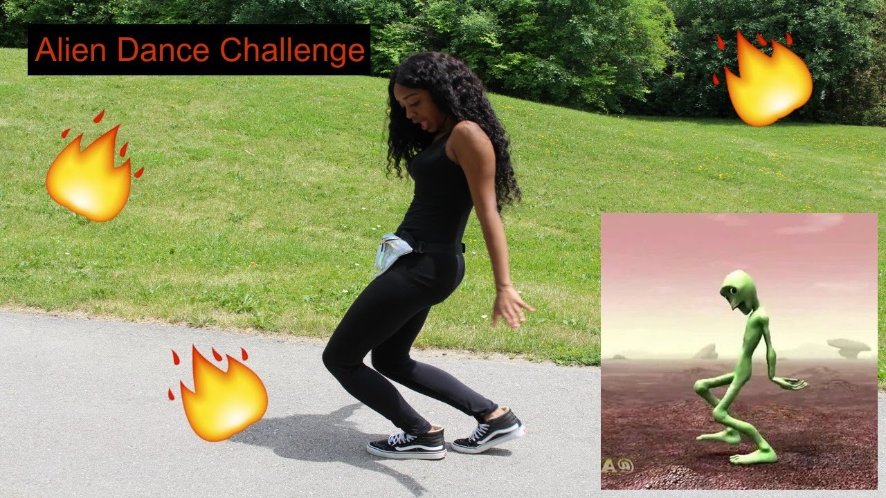 Green Alien Dance Challenge - YouTube