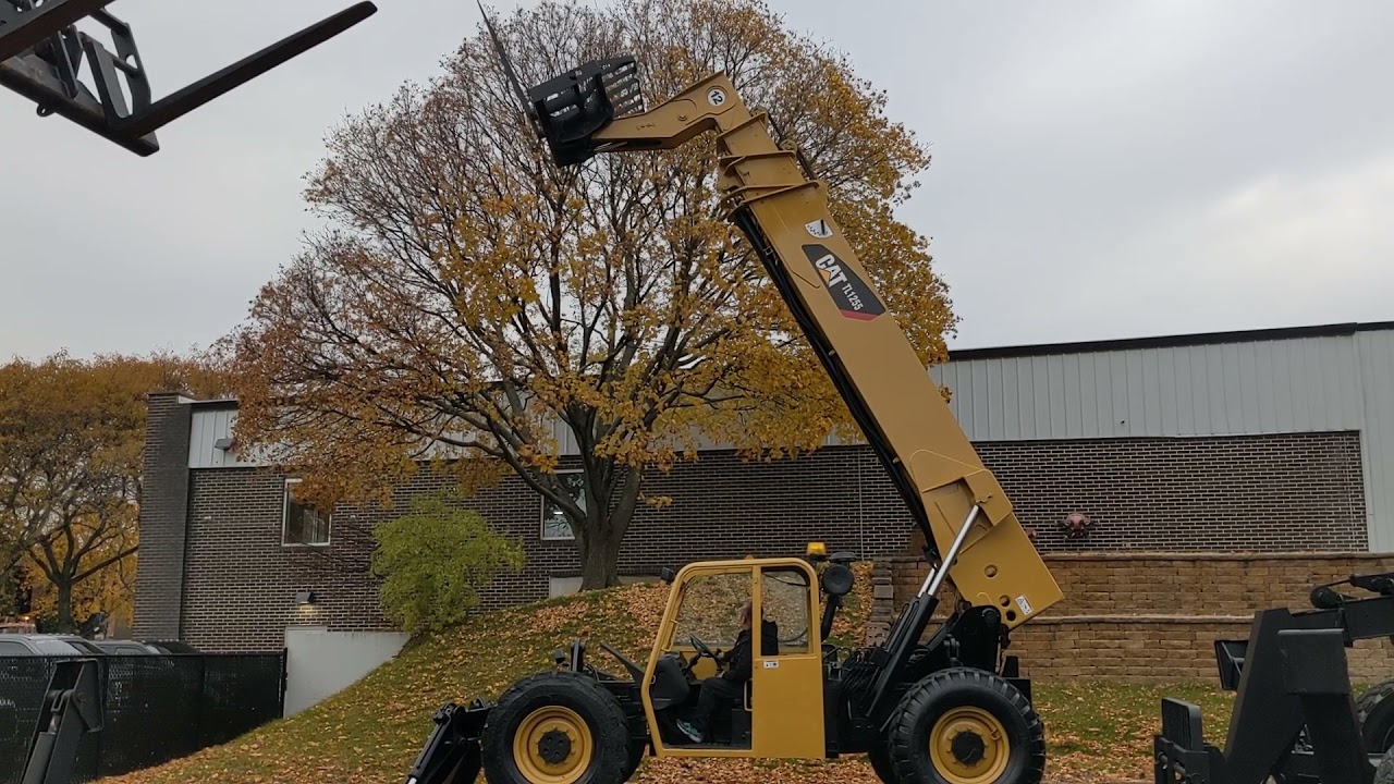 2008 Caterpillar TL1255 12000lb Pneumatic Diesel Telehandler STK 9763 ...