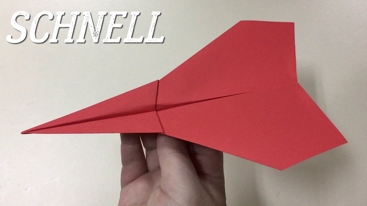 FLUGZEUG aus Papier, Papierflugzeug Origami, Basteln Mit Papier falten ...