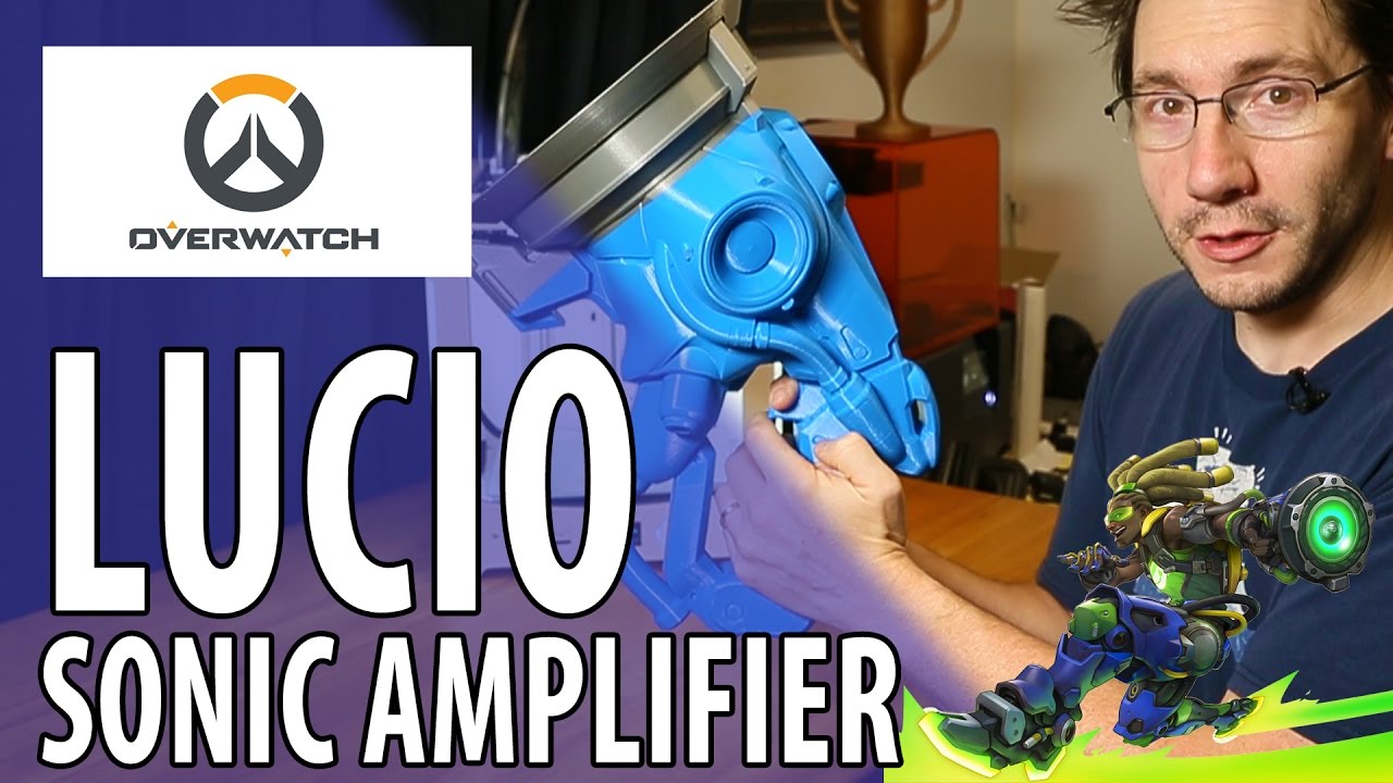 3D Printing the Lucio Sonic Amplifier Overwatch Gun Build Part 1 - YouTube