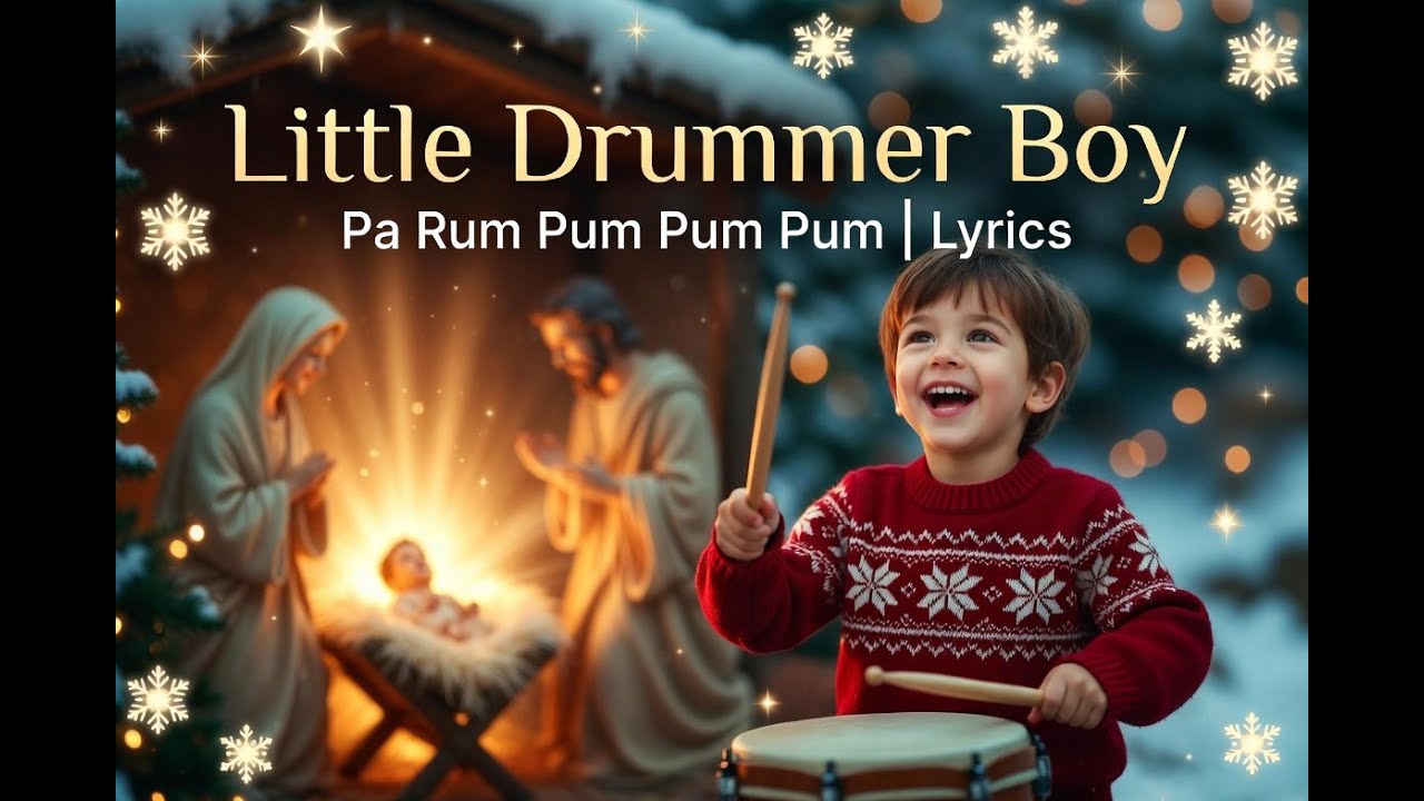 Little Drummer Boy | Pa Rum Pum Pum Pum | Christmas Carol with Lyrics ...