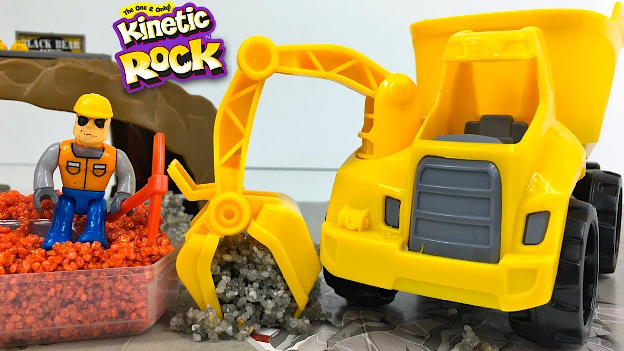 KINETIC ROCK MIT STEINZERKLEINERER - ROCK CRUSHER SPIELZEUG UND DISNEY ...