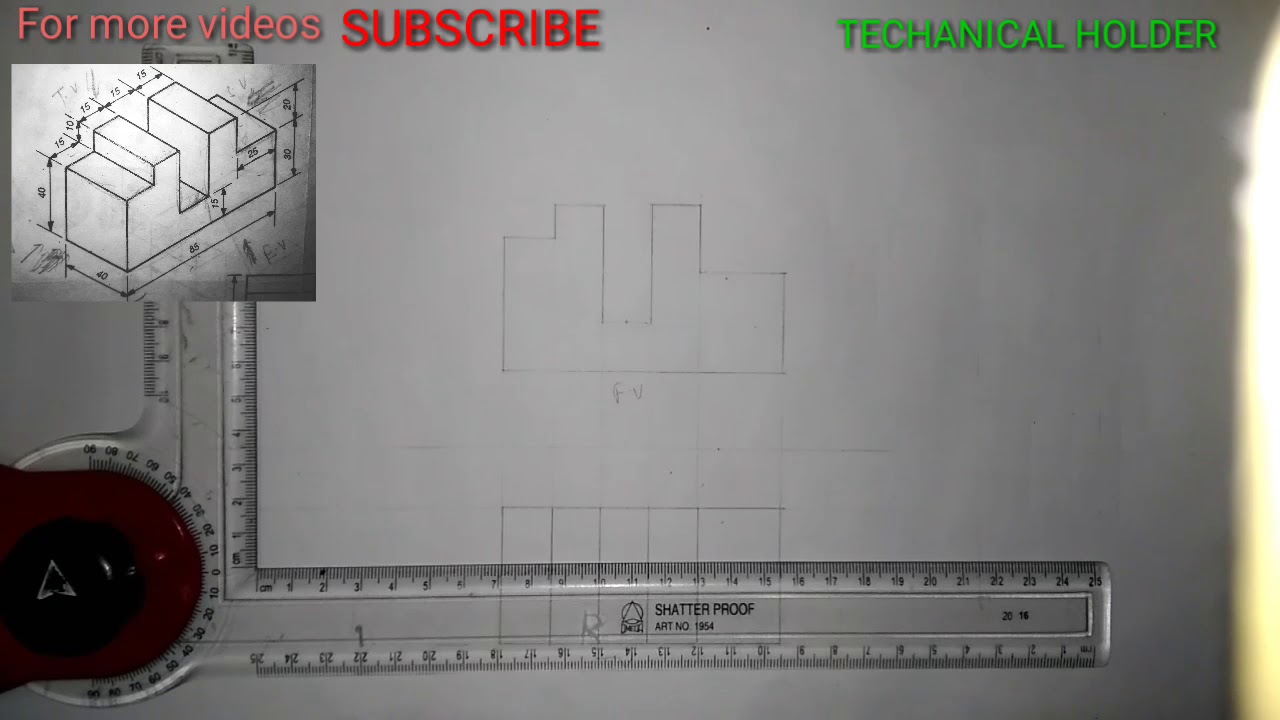 Missing view, How to draw a missing view, - YouTube