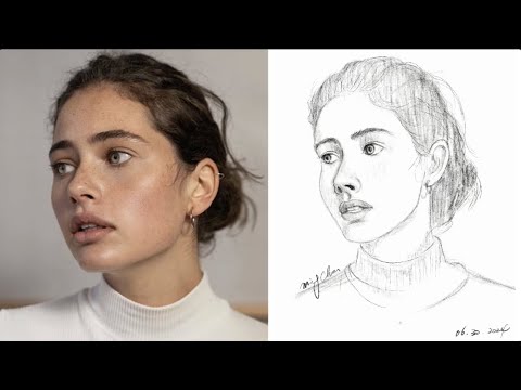 Portrait Drawing with Pro Create - YouTube