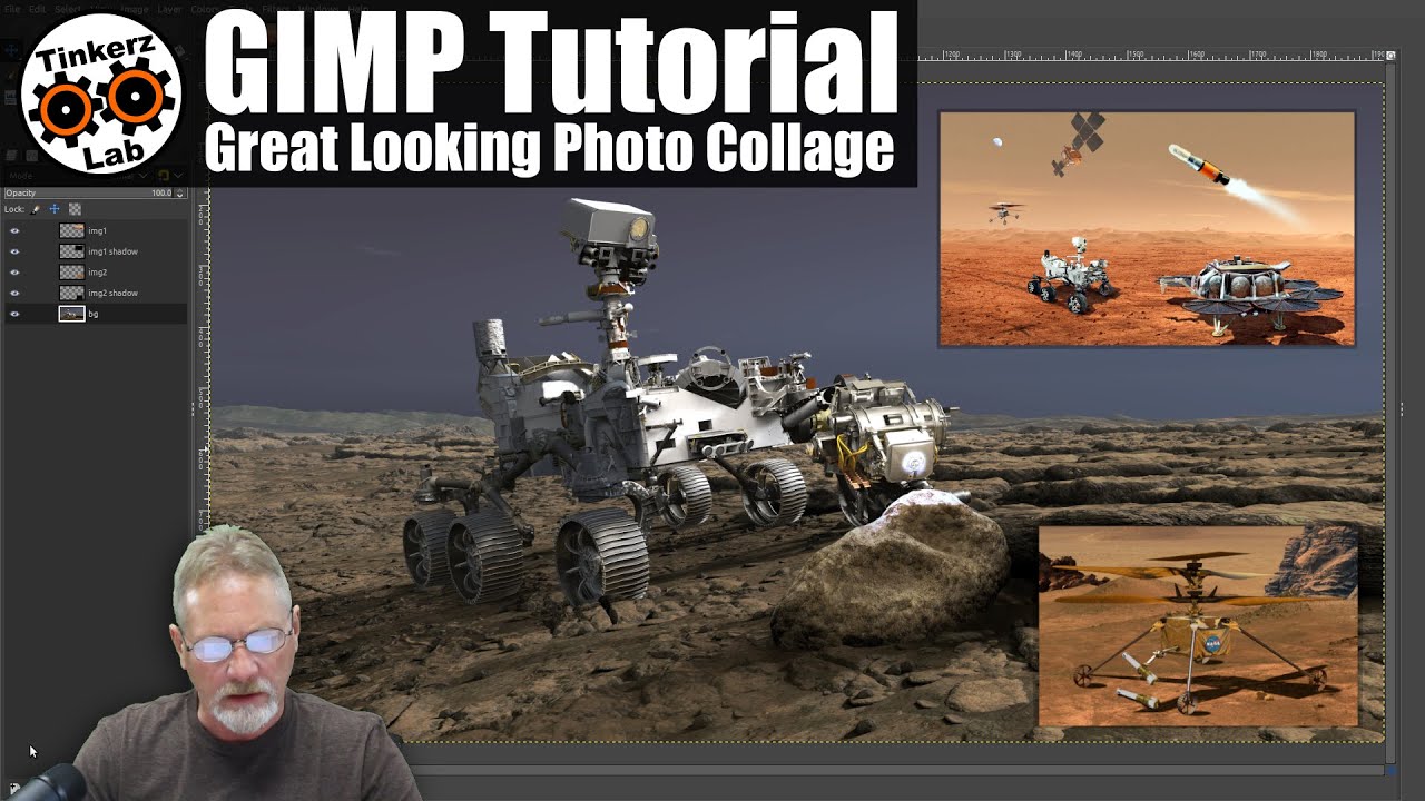 Make a Great Looking Photo Collage - NASA Mars - GIMP Beginner ...