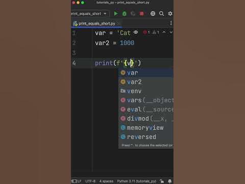 Only 1% Know About This F-String Feature - YouTube