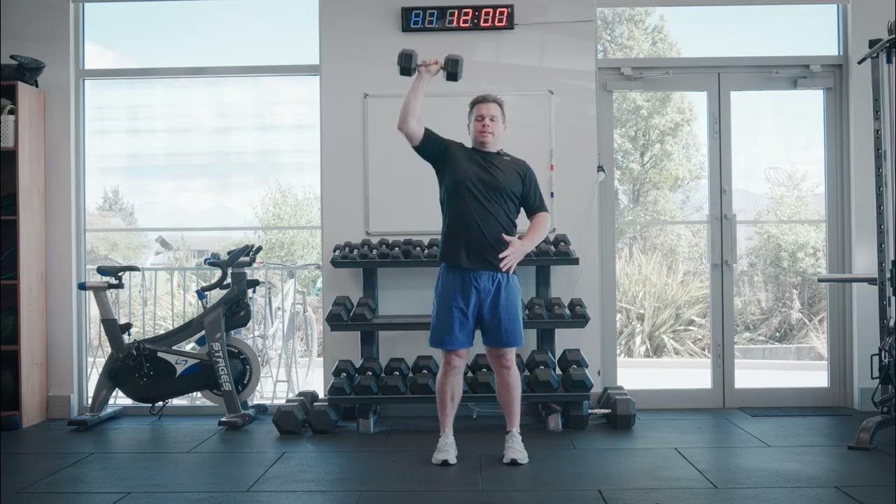 One Arm DB Push Press - YouTube