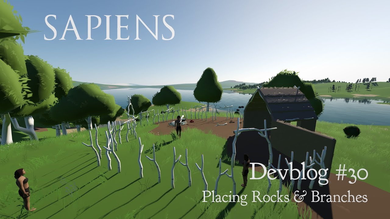 Sapiens Devblog #30 - Placing Rocks & Branches - YouTube