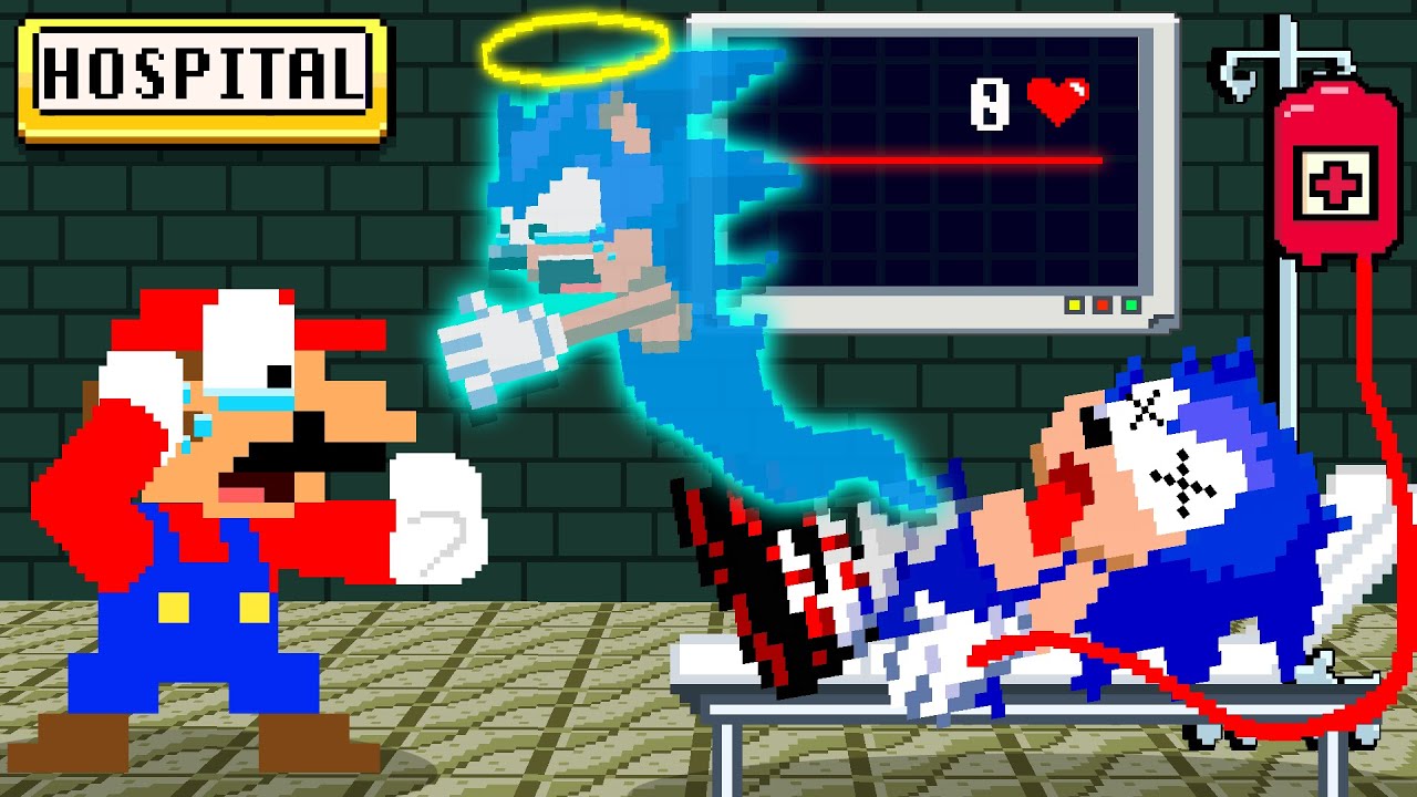 Super Mario Bros but. What Happened to Sonic in the Hospital Maze ...