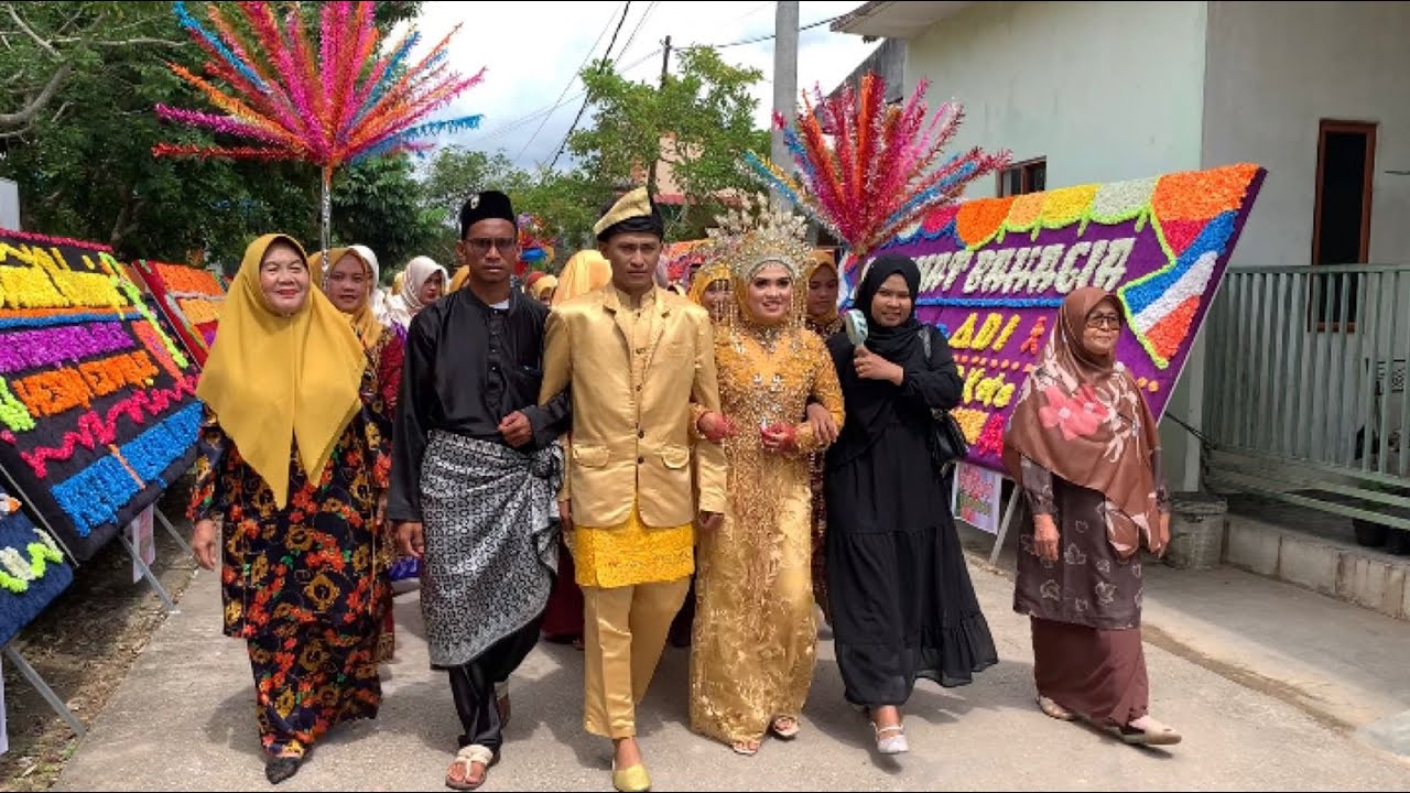Arakan, Silat Pengantin Dan Tepuk Tepung Tawar II Resepsi Adi Haris ...