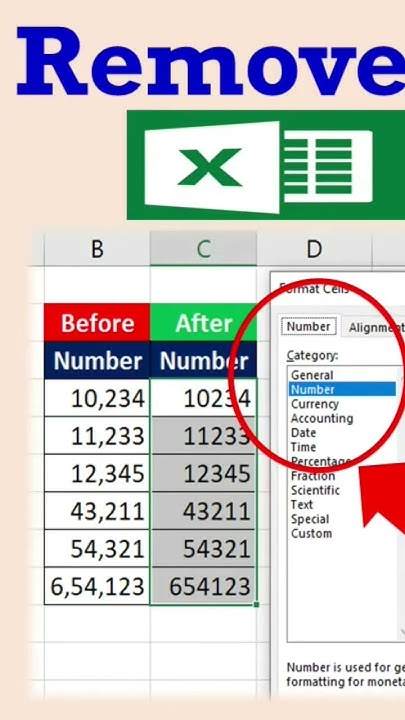 Excel Tips-Remove Comma From Excel #exceltips #excel #exceltutorial #easyexcelgyan - YouTube