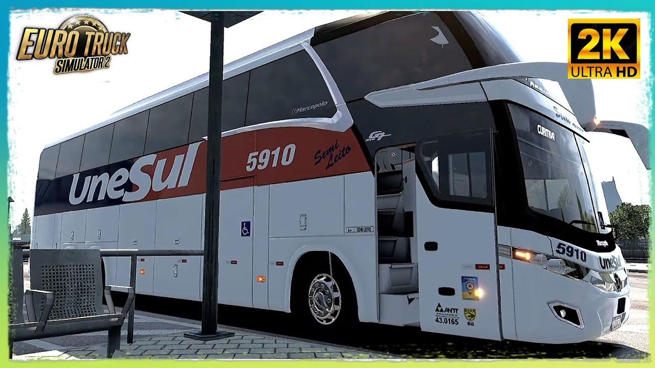 Mod ônibus Ets 2 1.49 Marcopolo Paradiso New G7 LDVolvo Ea D/Osório,Sombrio,Criciúma,P ...