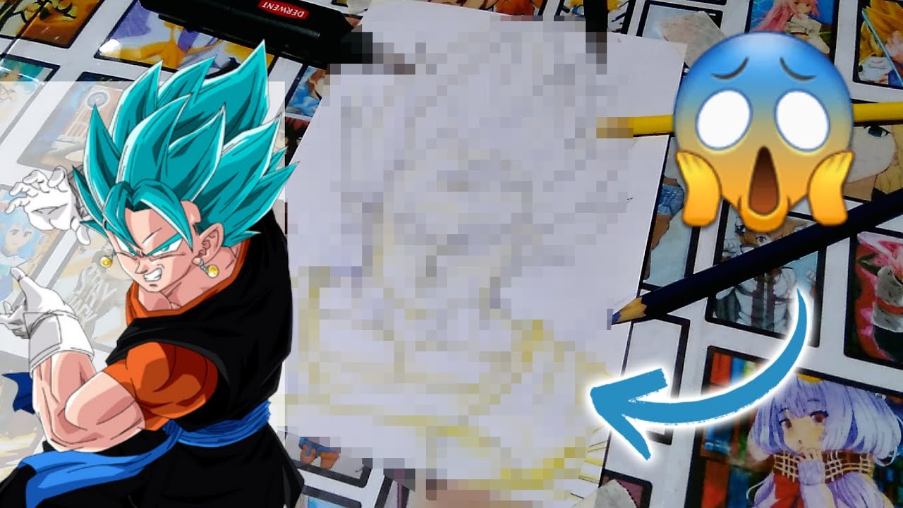 Veja o resultado!!!😱 Desenhando o Vegetto SSJ/BLUE [ Dragon ball super ...