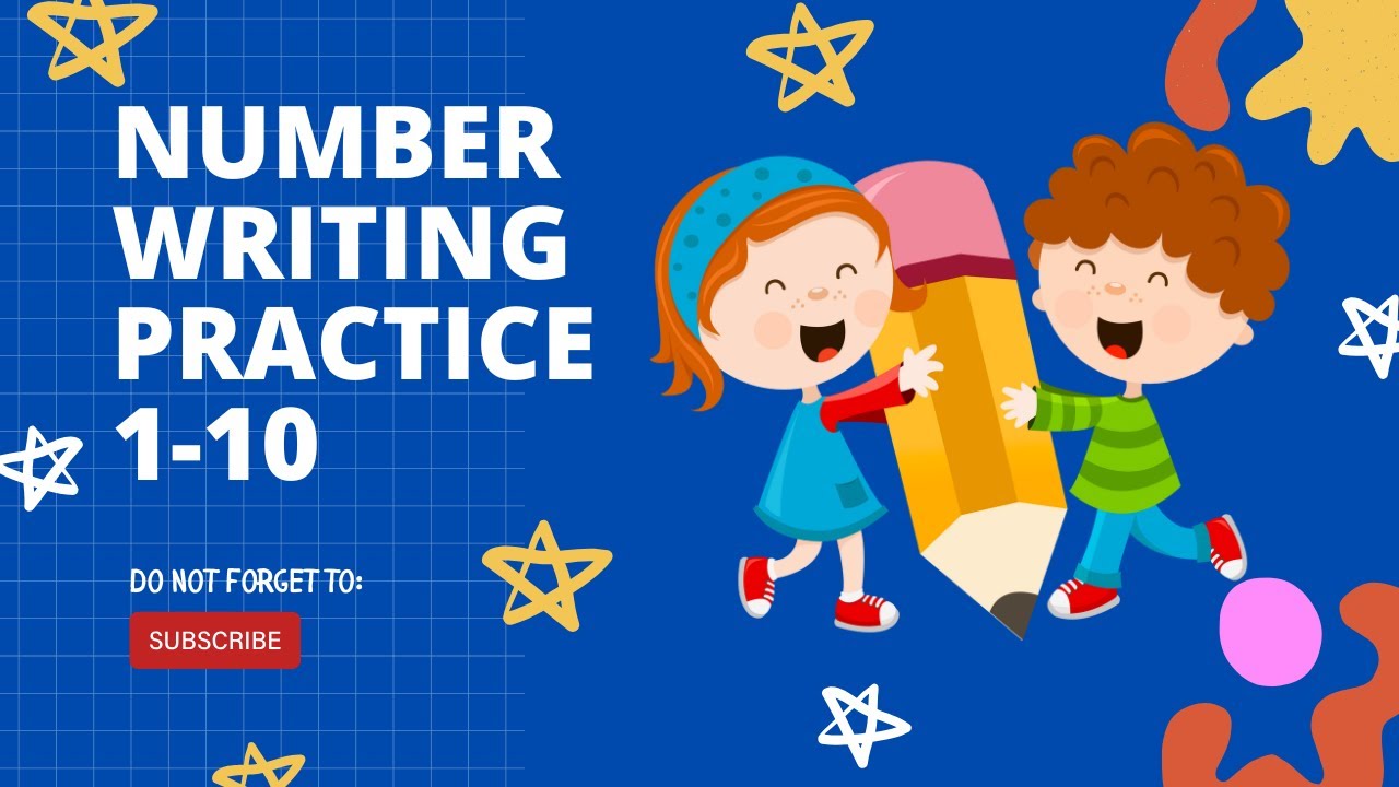 Writing Numbers 1 to 10 | Fun Educational how to write numbers #1234 # ...
