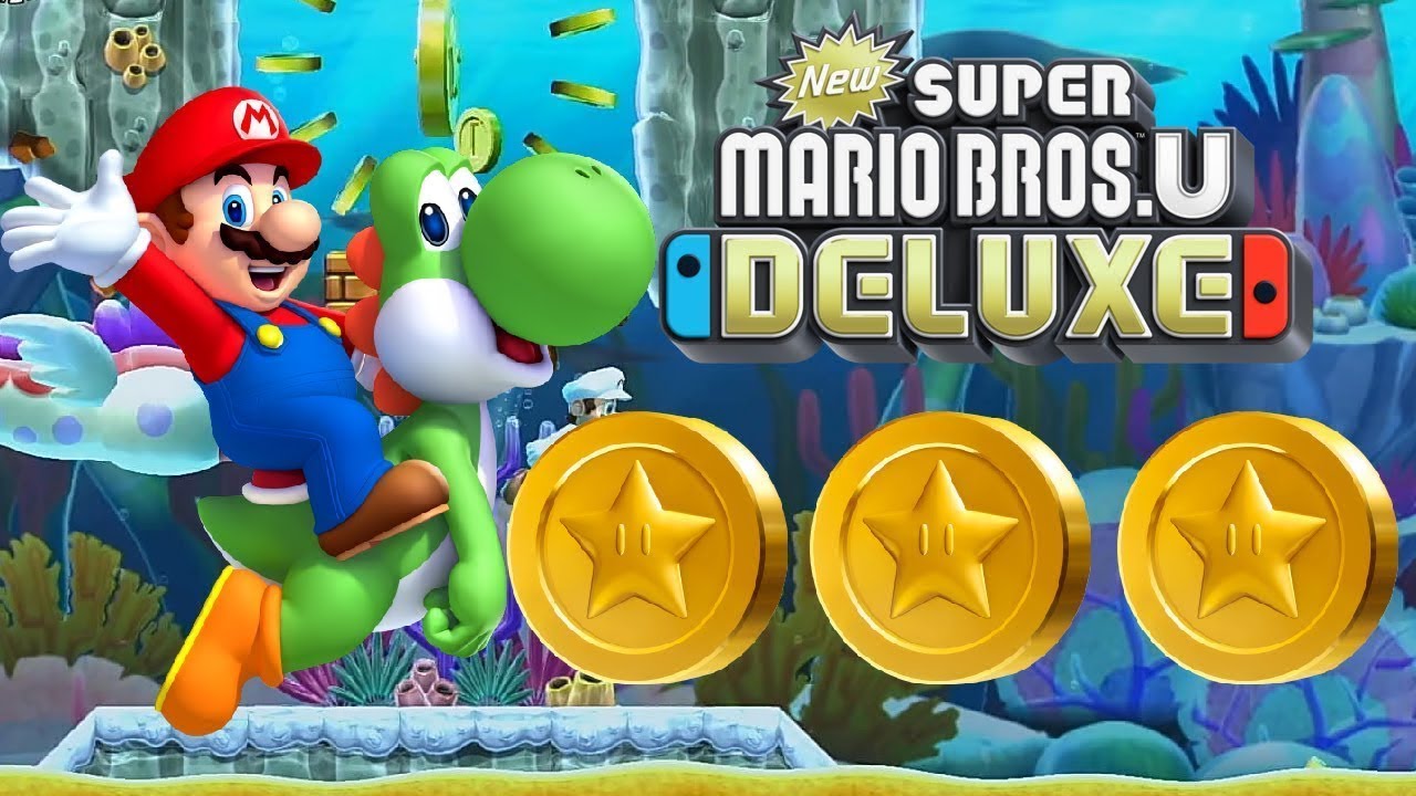 Sparkling Waters Giant Skewer Tower | 3/3 Star Coins | NEW Super Mario ...