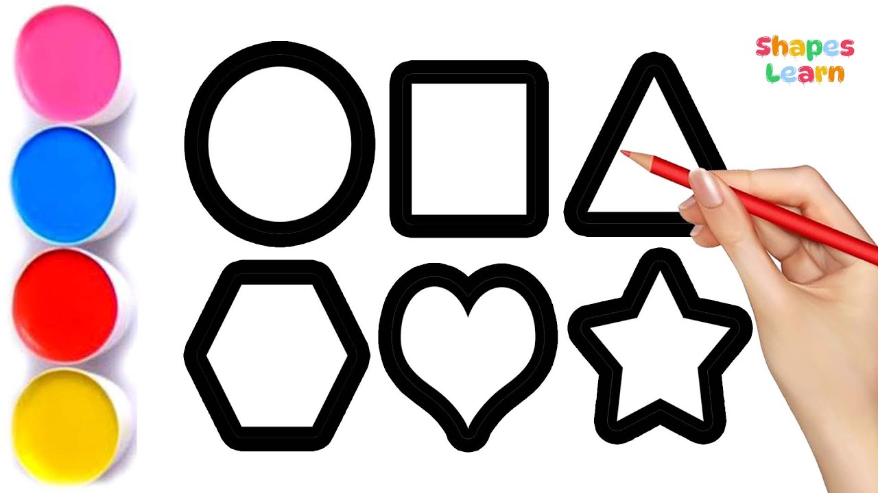 Learn shapes for children | 2d shapes for kids & toddlers | Shapes ...