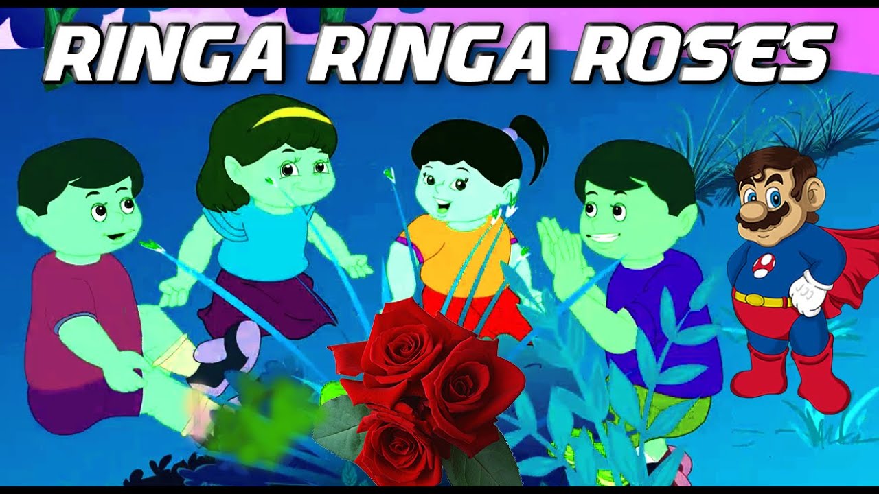Ringa Ringa Roses 3D Animation English Nursery Rhyme song - YouTube