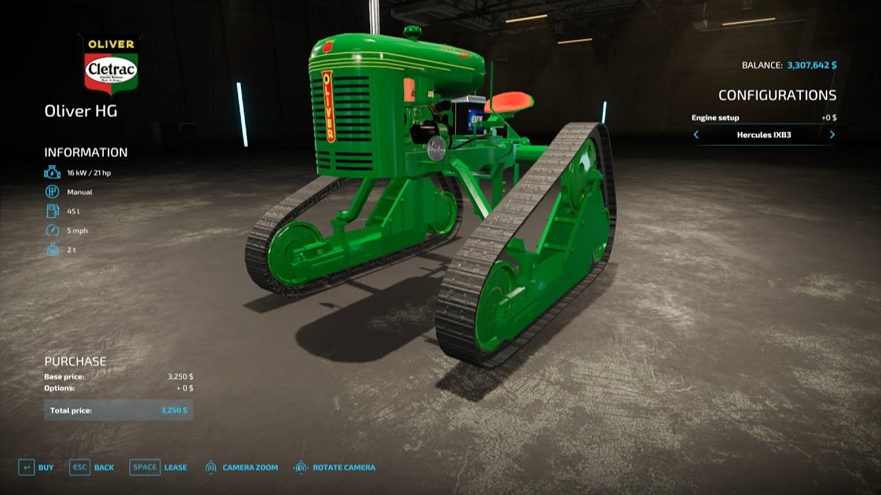 Oliver Cletrac HG v1.0 FS22 FS22 MOD REVIEW PC 2022 - YouTube