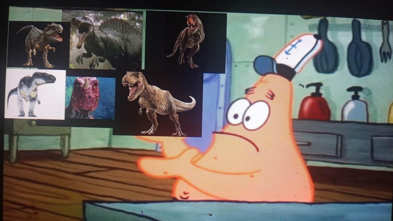 Patrick that's a big predatory dinosaurs and then they all attacked and ...