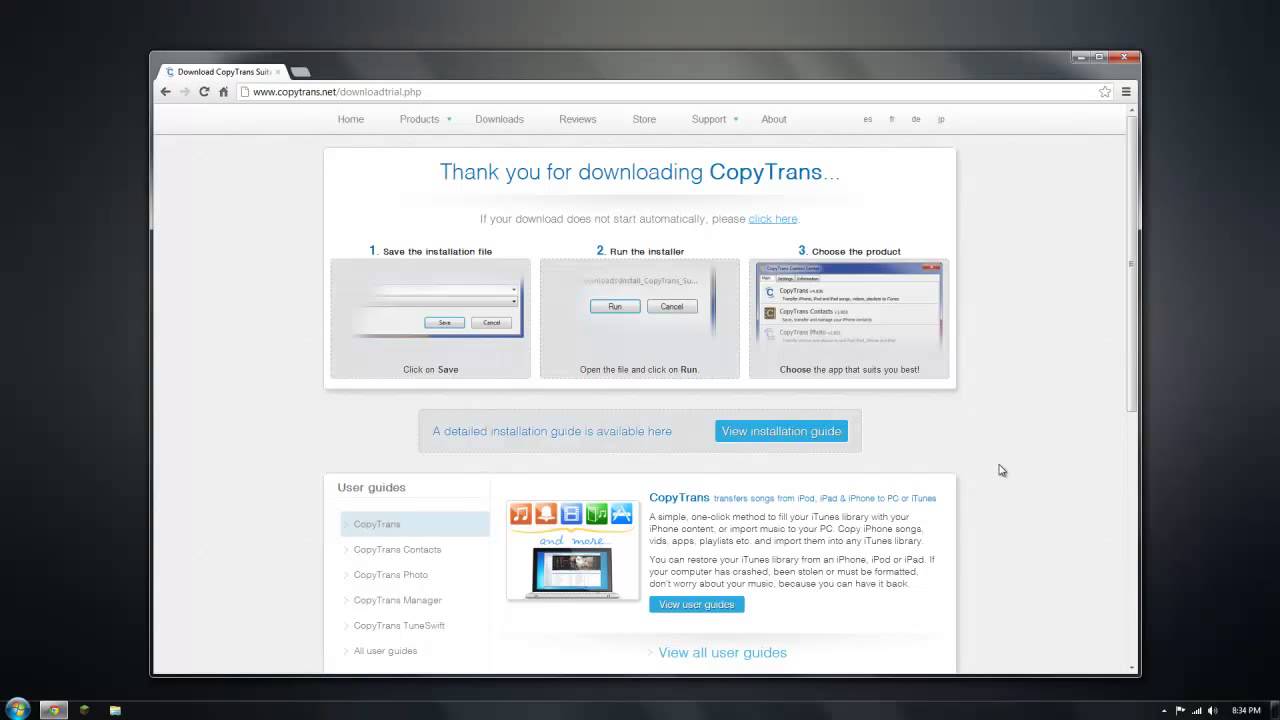 Como descargar y instalar CopyTrans Control Center - YouTube
