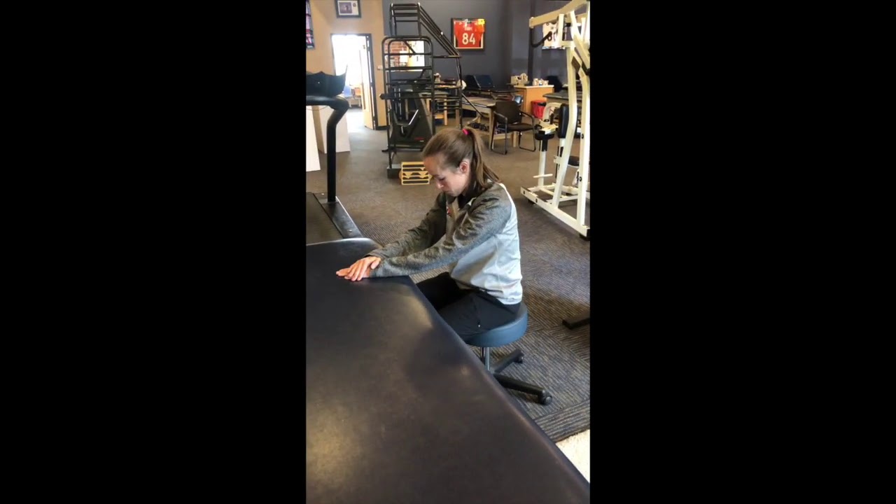Active-Assisted Range of Motion-Table Shoulder Flexion - YouTube