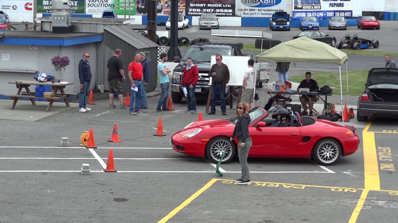 986 Boxster June 2017 VMGC autocross - YouTube