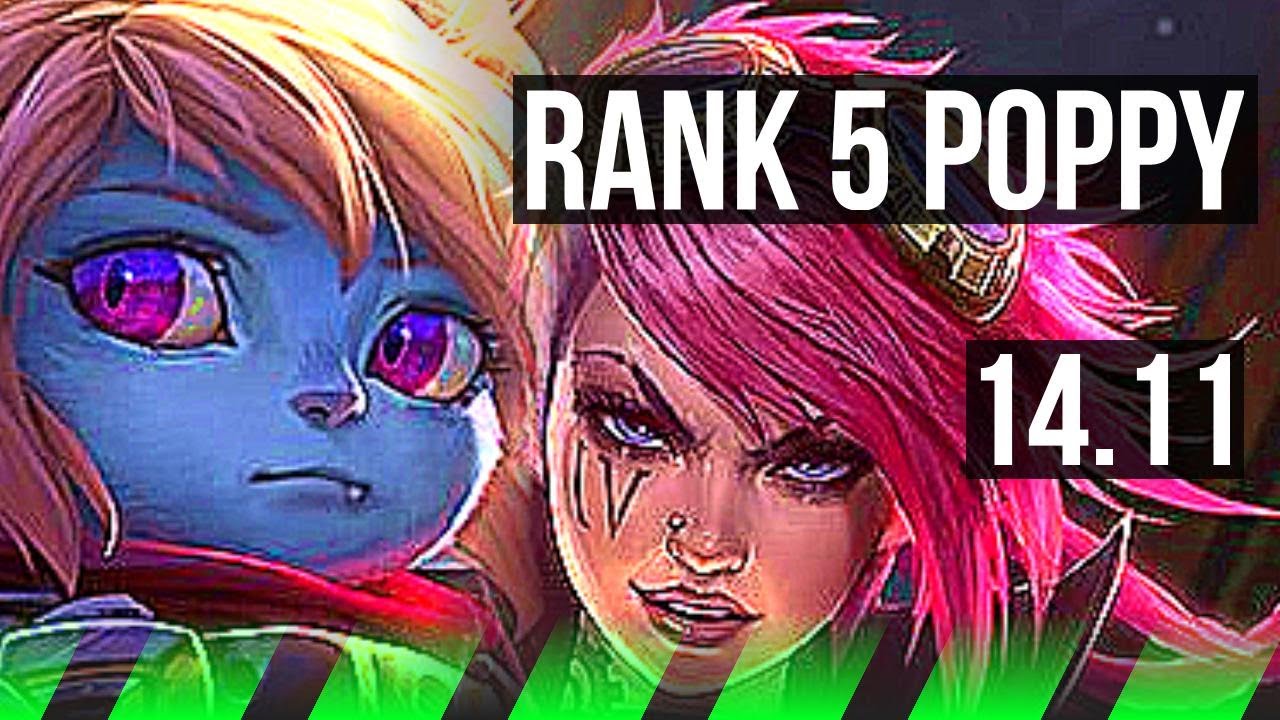 POPPY vs VI (JGL) | Rank 5 Poppy, 2/0/3 | JP Master | 14.11 - YouTube