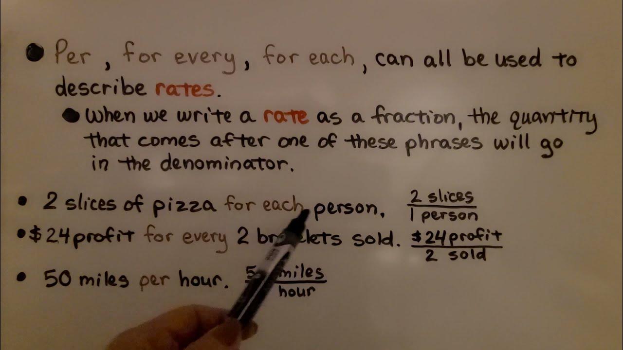 7th Grade Math 4.1b, Finding Unit Rates - YouTube