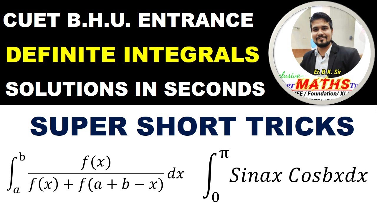 Definite Integrals | 12th CBSE Board | Super short tricks | Super maths ...