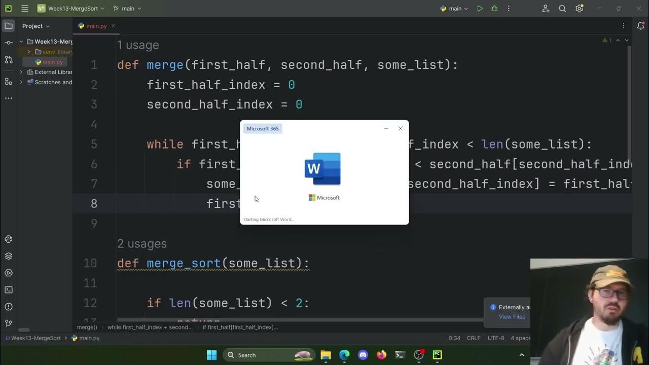 CIS 2001 - CS2 for Data Scientists ( Python ) - Merge Sort - YouTube
