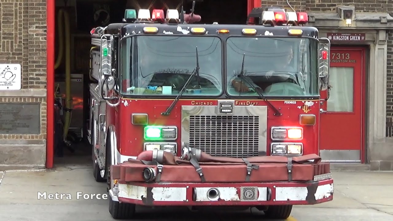 Chicago Fire Dept Engine 126 (Spare) Responding - YouTube