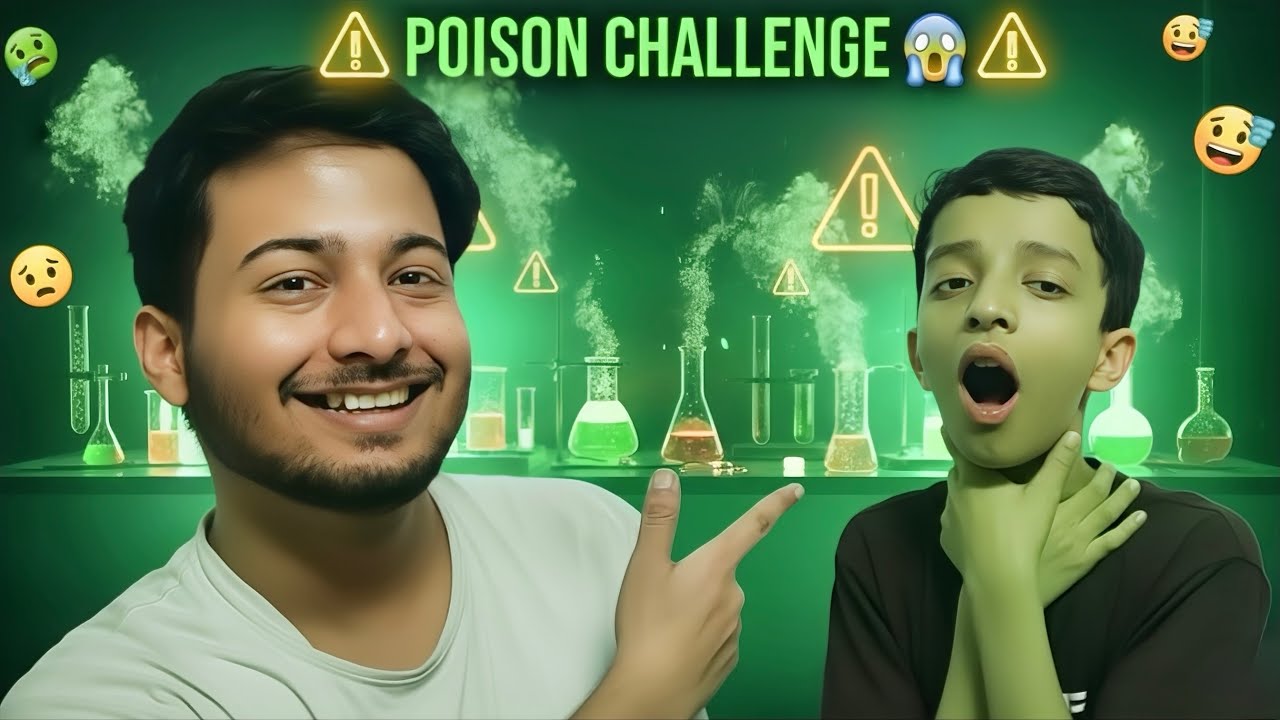☠️ Poison Challenge Gone Wrong! 😱 | Funny Reaction | - YouTube
