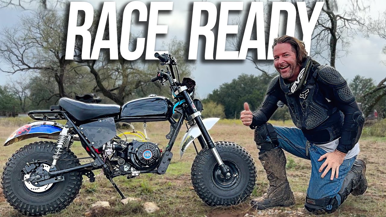 How to Build a Rugged Endurance Racing Mini Bike! Trailmaster MB200 ...