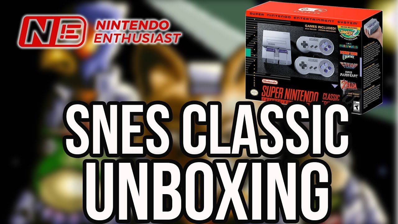 SNES Classic Edition UNBOXING and SIZE COMPARISON | Nintendo Enthusiast ...